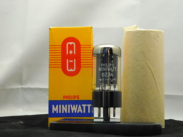 Mullard NOS Philips Miniwatt GZ34 5AR4 F32 Great Britain 1965 | Reverb