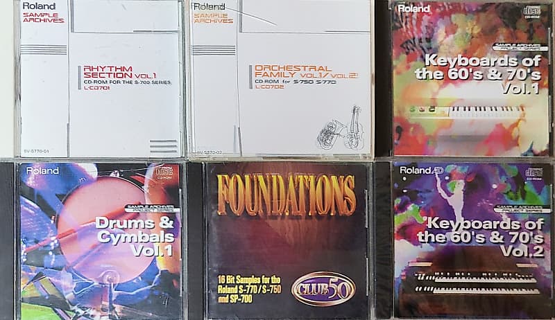 Roland CD rom samples a total of 7 cd roms see description | Reverb