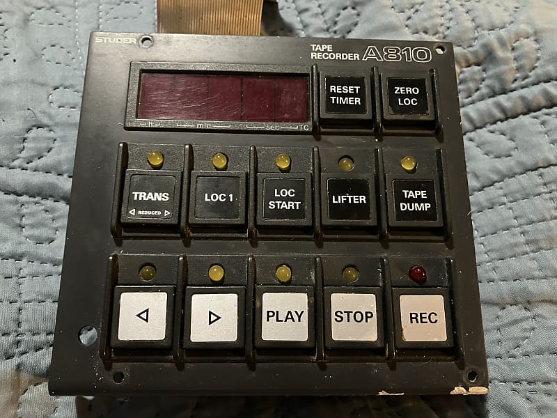 Working Studer A810 Reel to Reel Control Panel Command Unit | Reverb