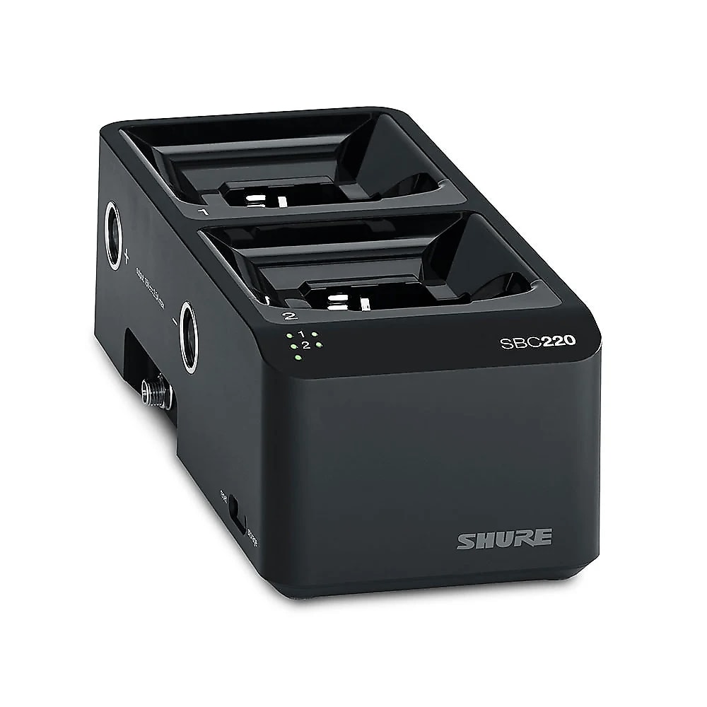 Shure SBC220-US 2-Bay Networked Docking Charger with Power | Reverb