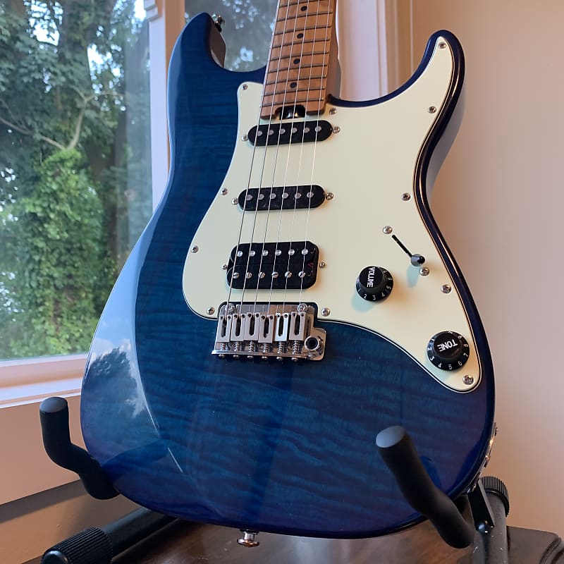 Gorgeous Flame Strat Style EART NK-C3 STAINLESS Frets! | Reverb