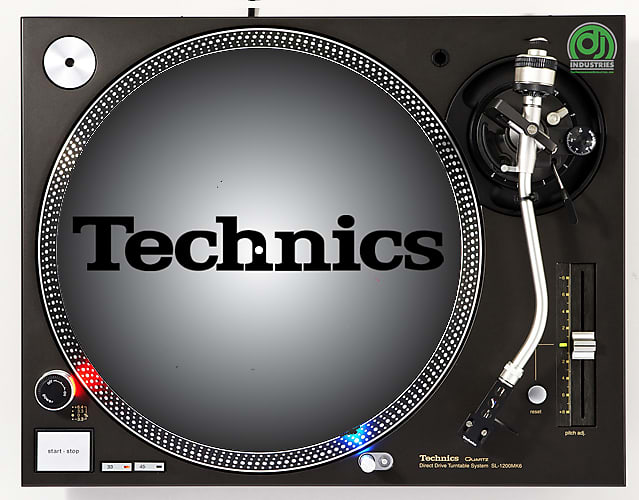 Technics Classic Fade to Black - DJ slipmat for vinyl LP | Reverb
