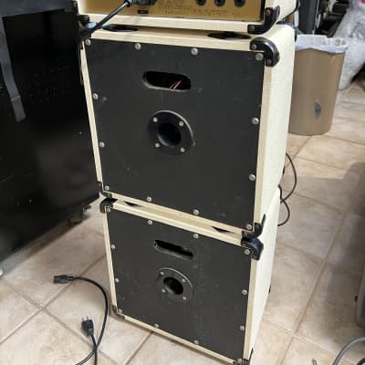 1986 Marshall Lead 12 Model 3005 Mini Micro Stack Amp White | Reverb