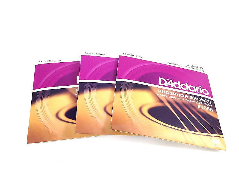 D'Addario Guitar Strings 3 Pack High Strung Nashville EJ38H | Reverb