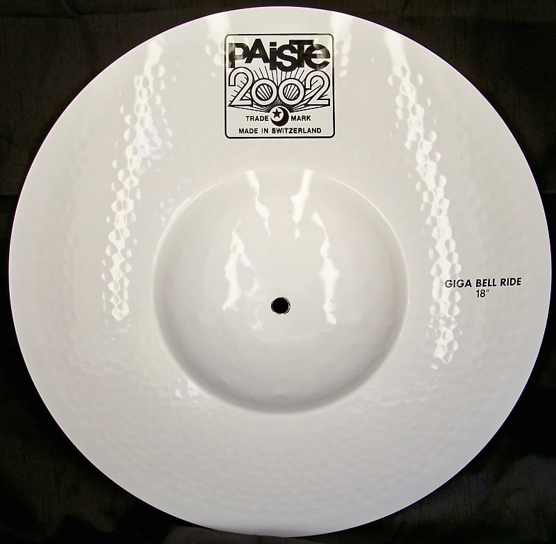 Paiste 2002 18" Giga Bell Ride Cymbal/White-Black | Reverb