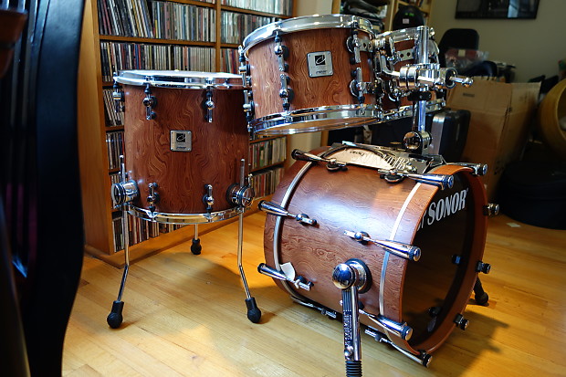 Sonor Designer bebop kit 10/12/14/18 – 1990s – bubinga finish | Reverb