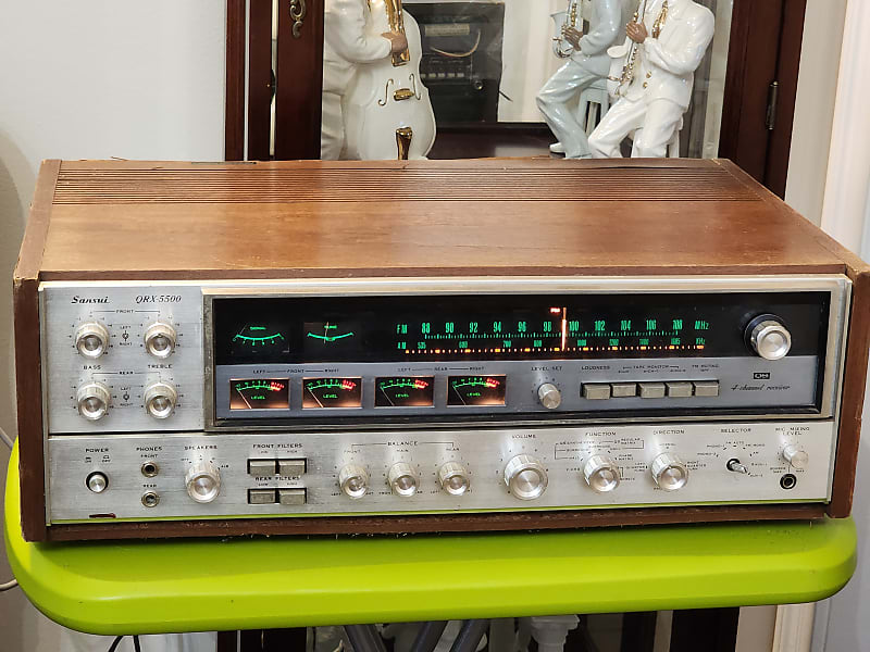 Sansui QRX-500 4 CHANNEL RECEIVER - Cherry | Reverb