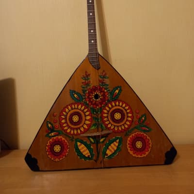 Balalayka Bass 3 String Balalaika Hand Painted Folk | Reverb
