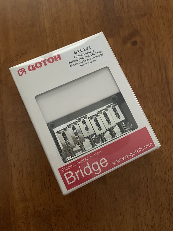 Gotoh GTC101 Hardtail Bridge - Chrome | Reverb