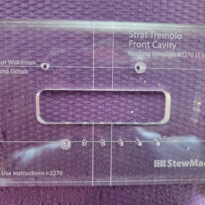 StewMac Tremolo routing template for Strat 2020s - | Reverb