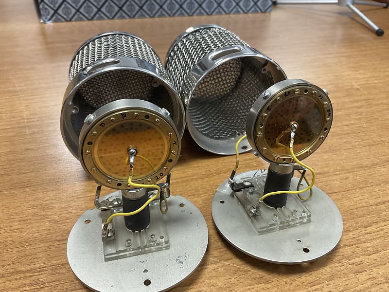 NEUMANN U47 TUBE K47 PAIR MATCHED SET CAPSULE BRASS VINTAGE | Reverb