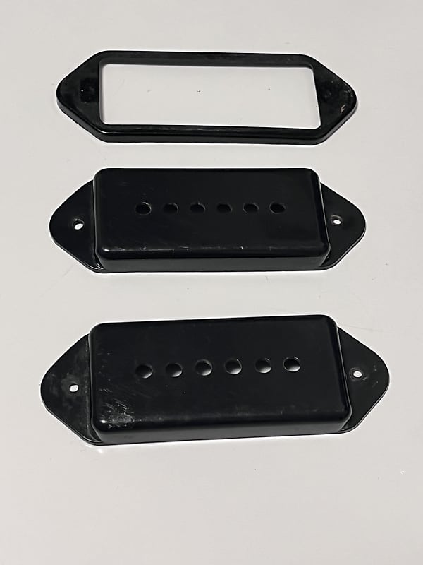 Gibson vintage set of p90 dogear covers | Reverb