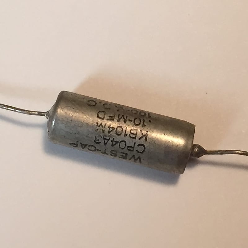 West-Cap Vintage Paper in Oil (PIO) Capacitor 0.1uF | Reverb