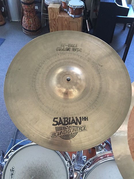 Sabian Rare HH Hi Bell Sound Control 18" Crash Ride Cymbal | Reverb