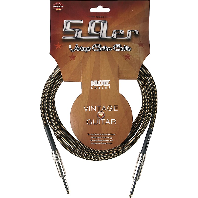 Klotz instrument cable 6 m Vintage 59er Vintage, VIN-0600 - | Reverb