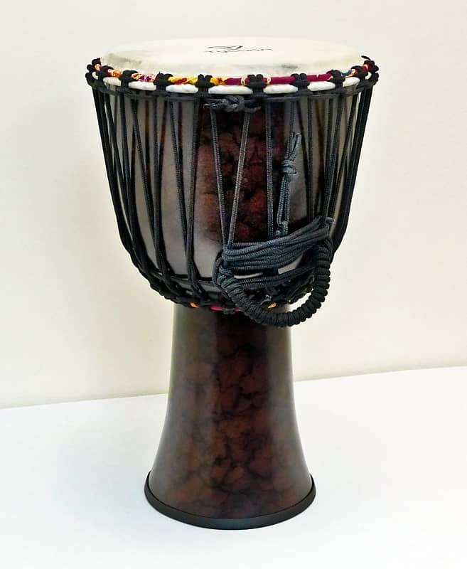 Tycoon Djembe 10 inch Fiberglass Djembe, Rope Tuned Marble | Reverb