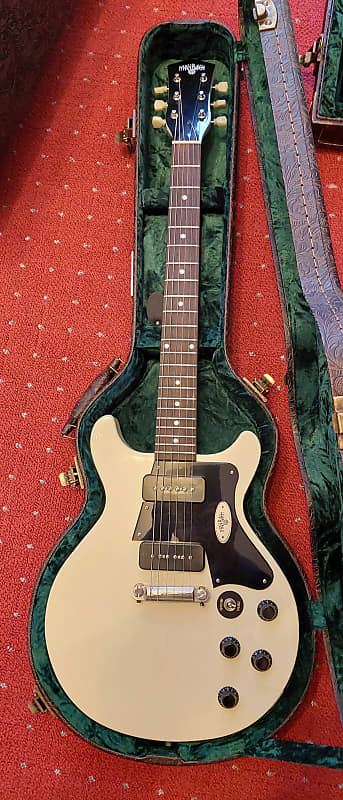 Maybach Lester jr Double Cut Special Vintage White aged, CoA, | Reverb