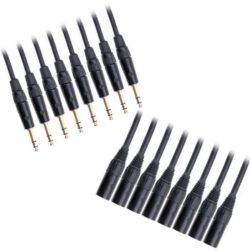Mogami Gold 8 Channel Analog Snake Cable 8x 1/4" TRS Male to | Reverb