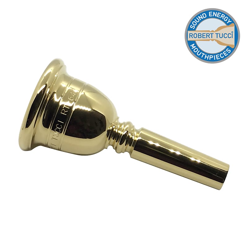 Robert Tucci RT-64 Tuba Mouthpiece - Gold / Regular | Reverb