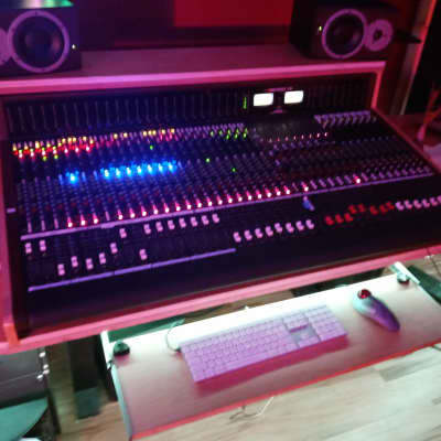 Trident 78 mixing console 2019 black top surface, wood cheeks | Reverb