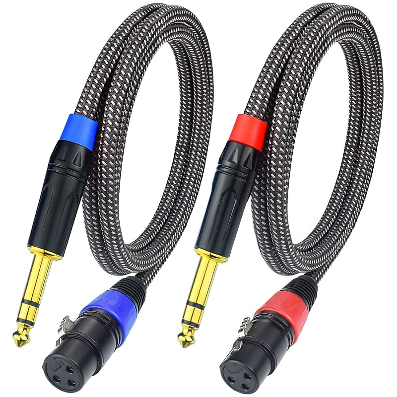 Balanced 1/4" Trs To Xlr Female Microphone Cable, 3.3Feet | Reverb
