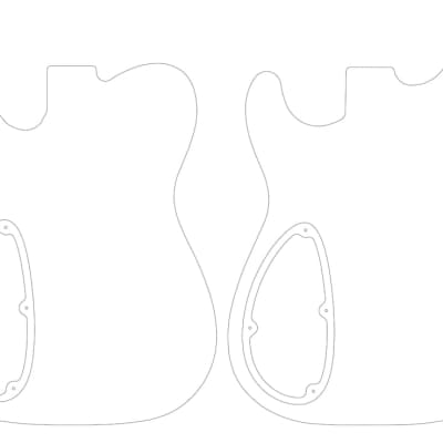 Guitar Routing Template - Control Cavity Set (Style A) | Reverb