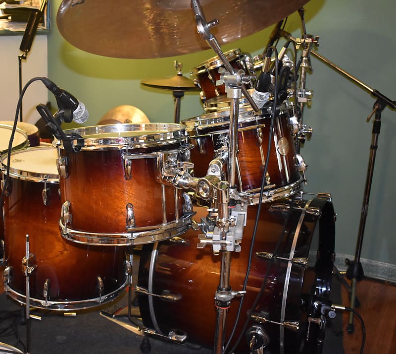 6 piece Pearl Limited Edition African Mahogany drums 2011 | Reverb
