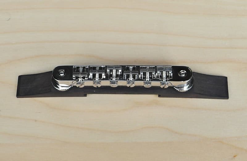 Gretsch Adjustomatic Bridge Nickel W/Ebony Base | Reverb