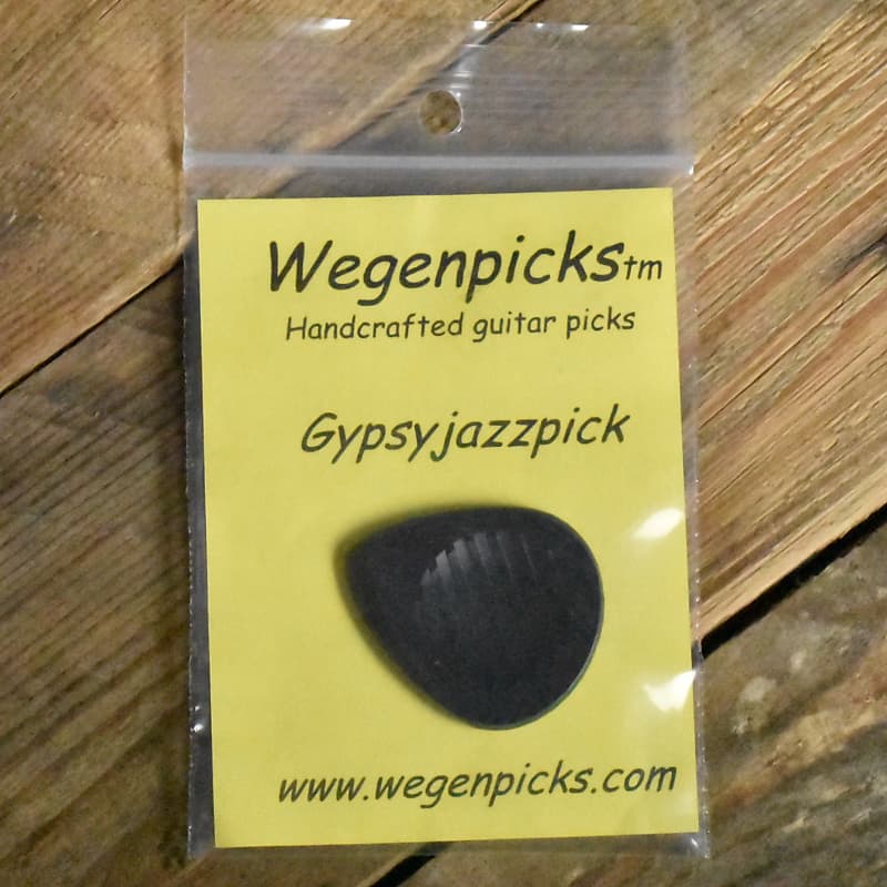 Wegenpicks 3.5mm Black Gypsy Jazz Pick Right-Handed Bevel - | Reverb