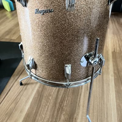 Rogers 16x16 Holiday Floor Tom 1960s - Champagne Sparkle | Reverb
