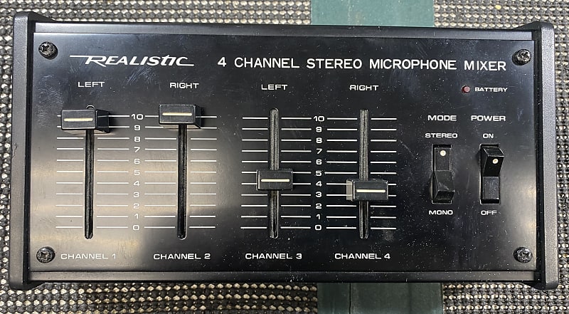 Realistic 4 Channel Stereo Mike Mixer | Reverb