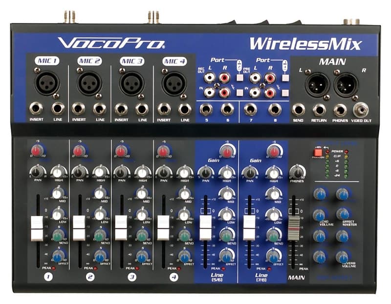 VOCOPRO WirelessMix-2 All-In-One Live Sound / Karaoke Mixer | Reverb