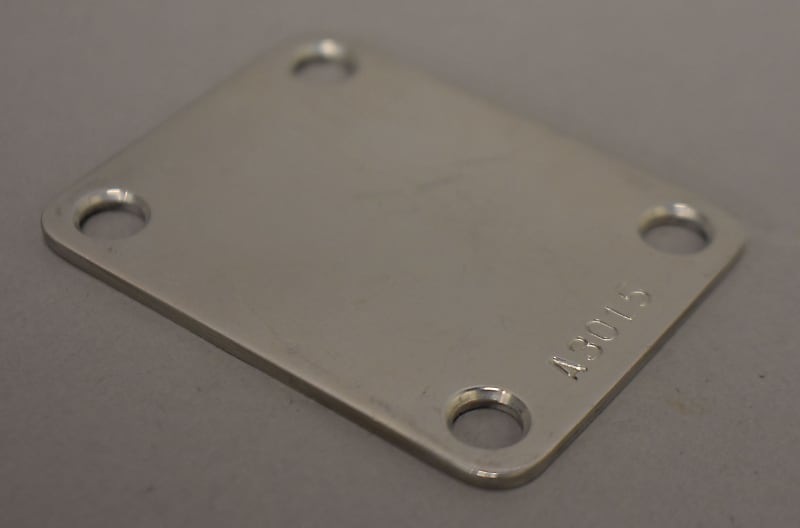 1980s Schecter USA / Serialized Neck Plate 4-Bolt Chrome NOS | Reverb