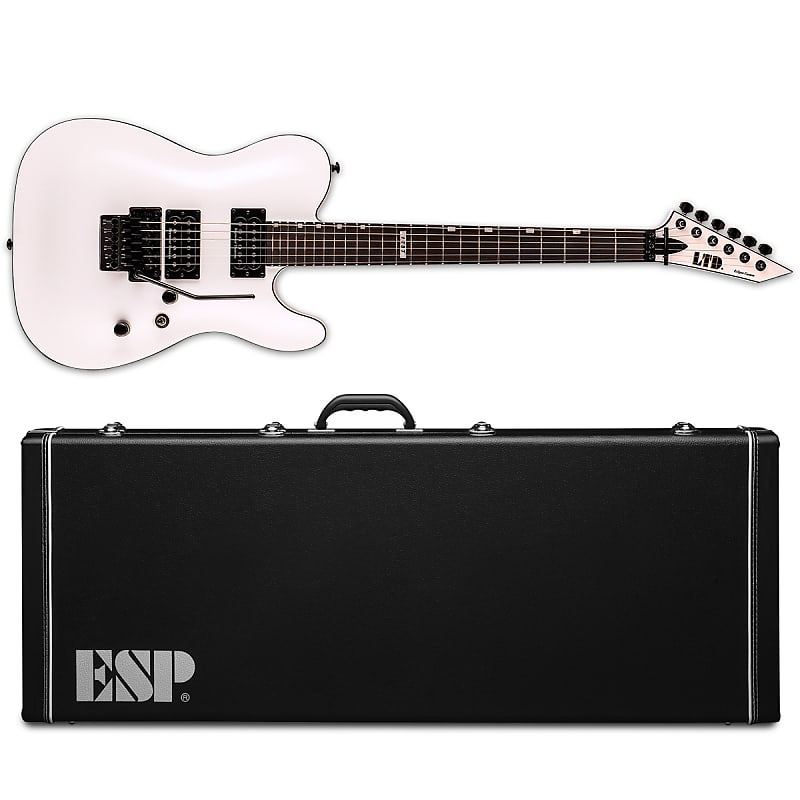 ESP LTD Eclipse '87 Pearl White Electric Guitar + ESP Hard | Reverb