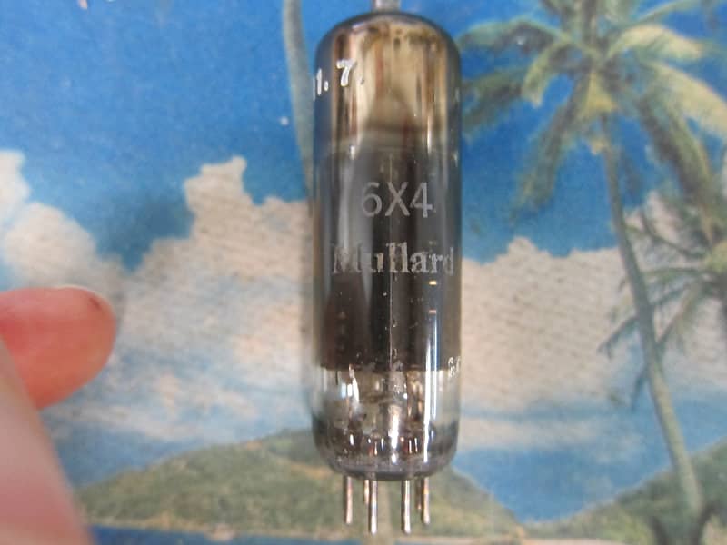 Vintage Mullard 6X4 Rectifier Tube 1960s, Great Britain, | Reverb