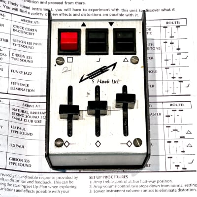 1970s original S.HAWK LTD. HAWK II 2 Treble Booster and Tonal | Reverb