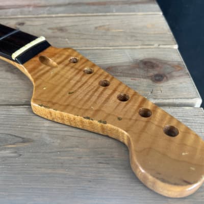 Real Life Relics Aged Flame Maple Roasted Strat® Style Neck | Reverb