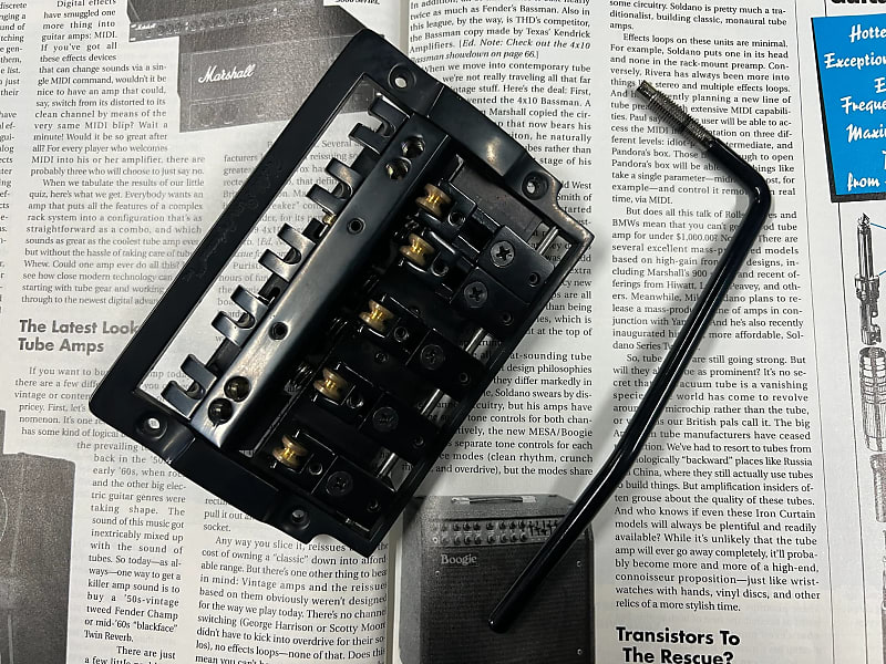 Kahler 2400 Series 5 String Bass Trem Bridge | Black | Reverb