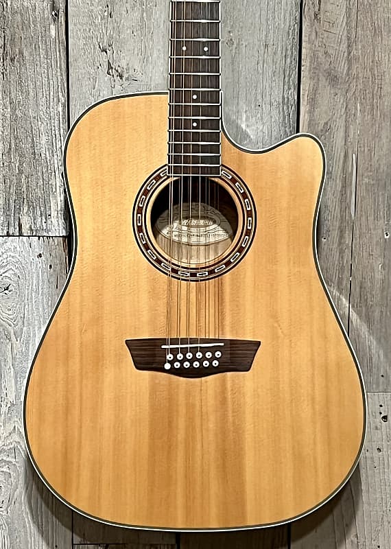 Excellent Washburn WD30SCE/12 12 String Acoustic/ Electric | Reverb