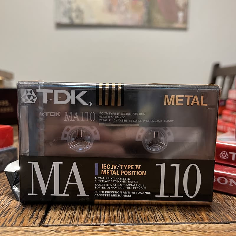 TDK MA110 Type IV Metal Cassette 1980s or 1990s - Black / | Reverb