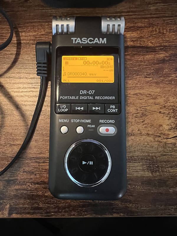 Tascam DR-07 Portable Handheld 24-bit 2-channel Stereo | Reverb