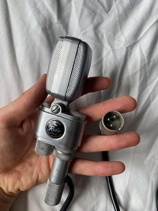 Reslo RBL Circa 1960 Ribbon Microphone w/ Stand | Reverb UK