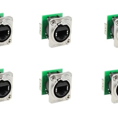 6 Neutrik Ethercon Ethernet Pass-Through Panel Mount | Reverb