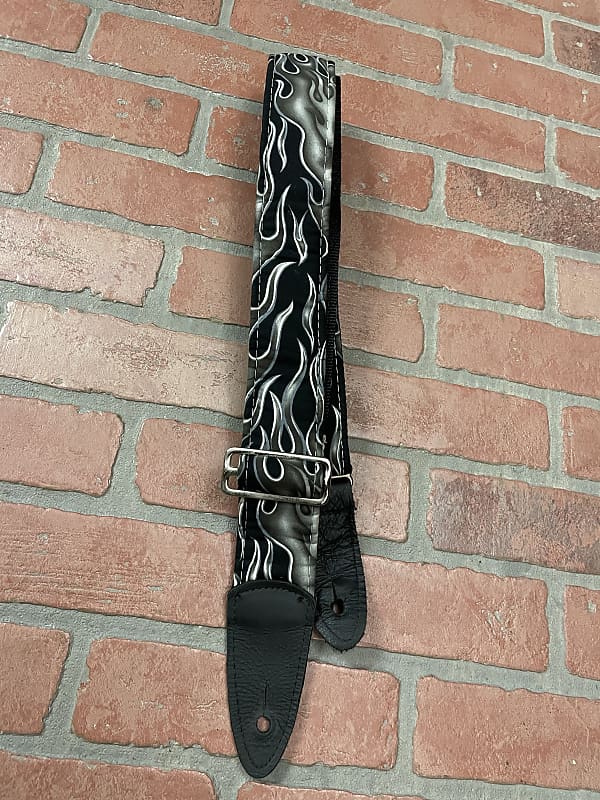 Black/Gray Flame Strap | Reverb