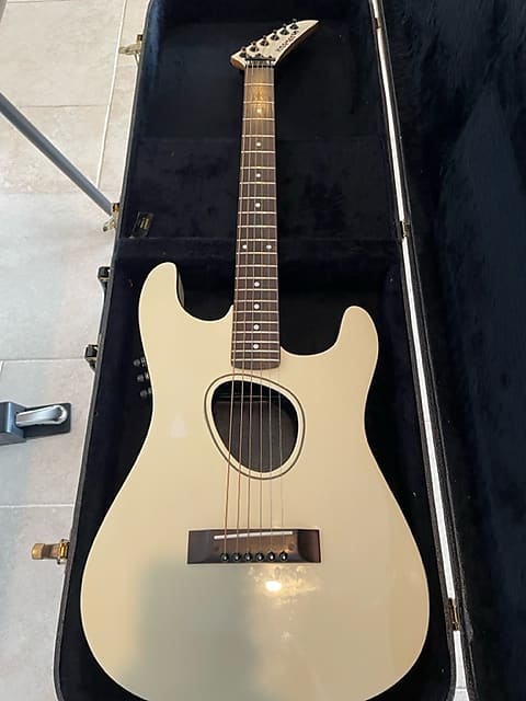 Vintage Kramer Ferrington Strat Acoustic Electric | Reverb