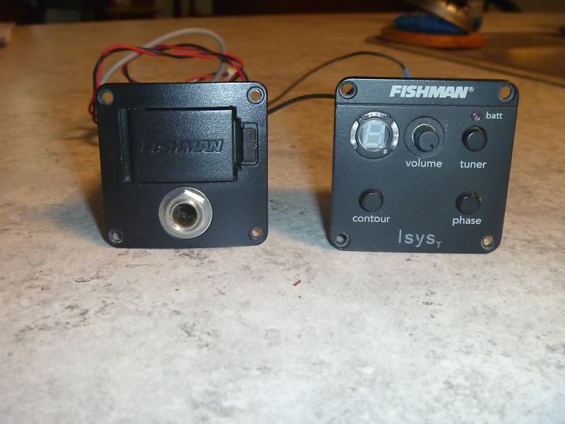 Fishman ISYS-T Preamp/Tuner For Acoustic Guitar | Reverb