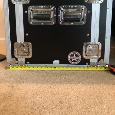 Road Runner Deluxe 12U Amplifier Rack Case Black Road Runner | Reverb