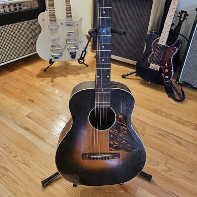 Carson J Robison Prewar Cowboy Guitar 1935 Sunburst | Reverb
