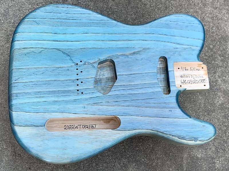 Modern Rounded 3 Piece Swamp Ash Tele Body (Woodtech, USA) in | Reverb