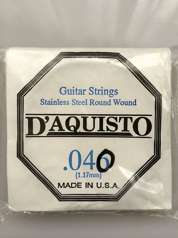 D'Aquisto Micro Flex Strings .040 Stainless Steel Round | Reverb UK